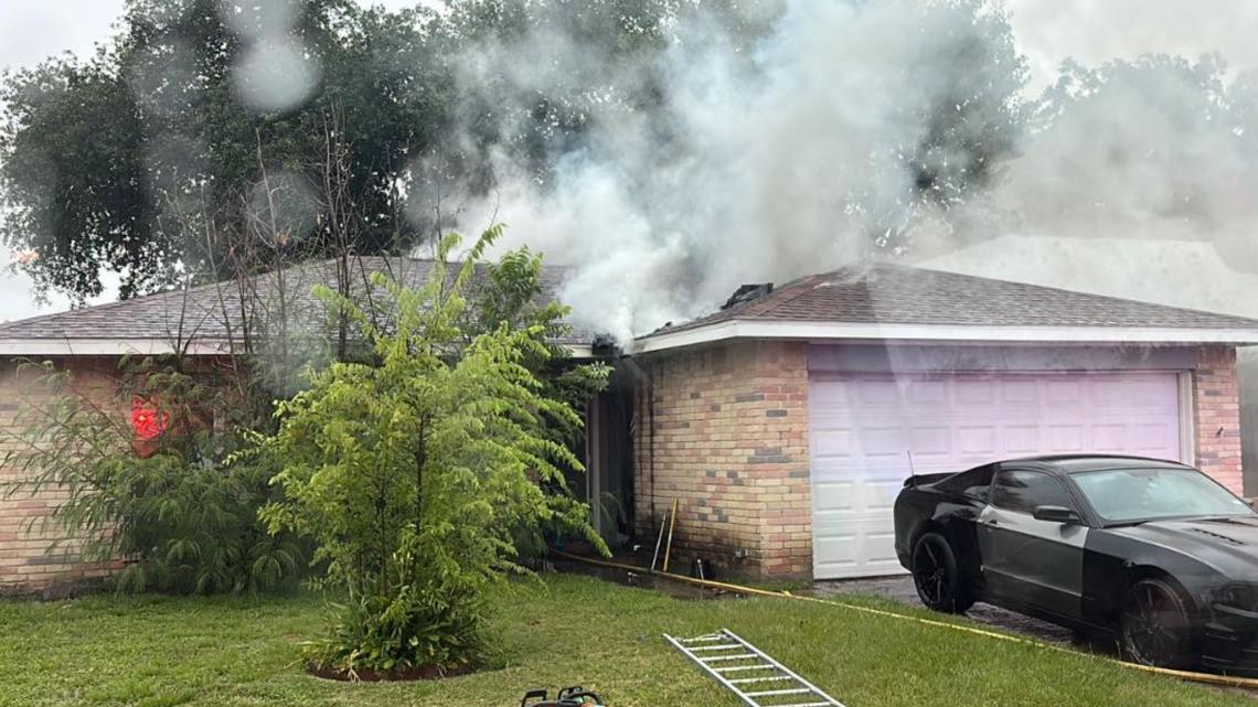 Cypress, Texas house fire likely caused by lightning | khou.com