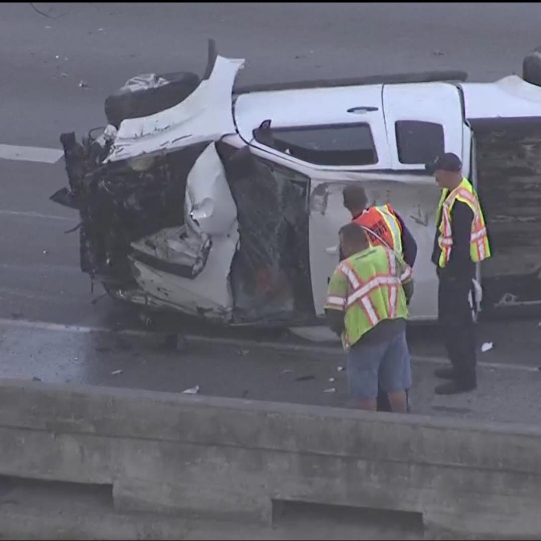 Hazmat spill on I-45 North causes hours of traffic delays in Houston ...