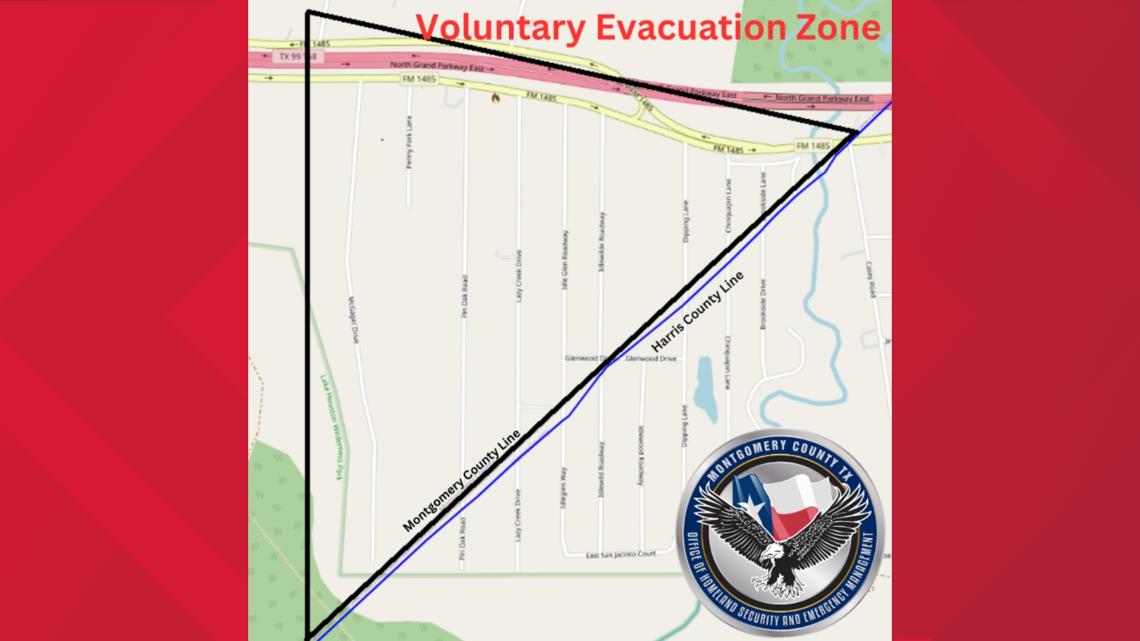 Voluntary evacuation order issued in eastern Montgomery County | khou.com