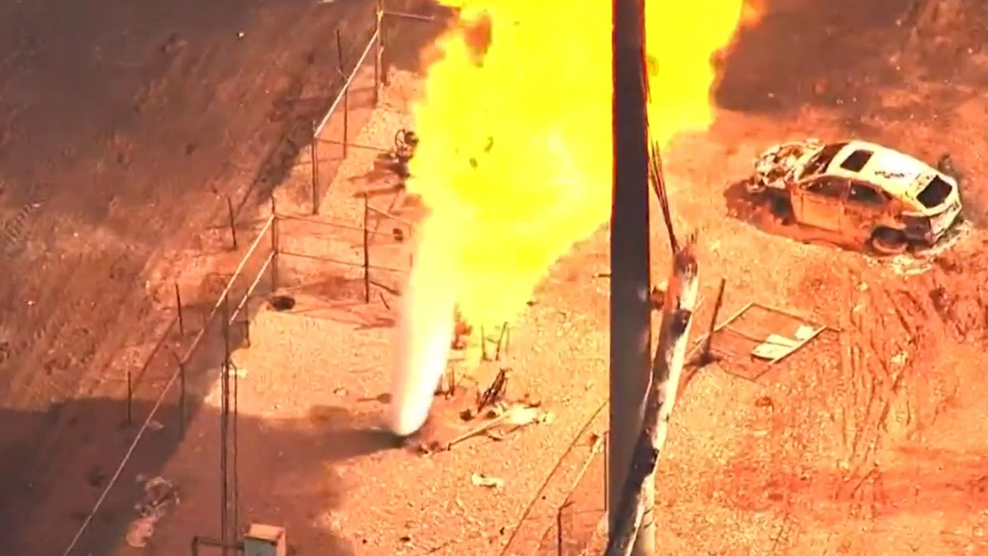 Deer Park pipeline fire viewer video | Houston news | khou.com