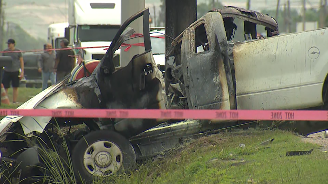 Chase Suspect Killed In Fiery Crash In Ne Houston Khou