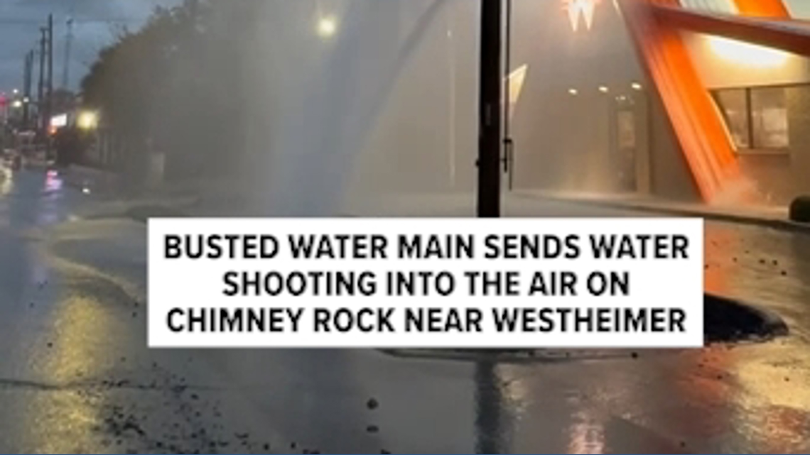 Busted water main in the Galleria area turns into geyser in front of ...