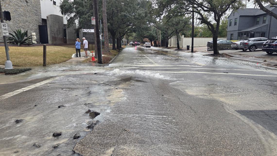 Water main break closes part of Bissonnet Street | khou.com