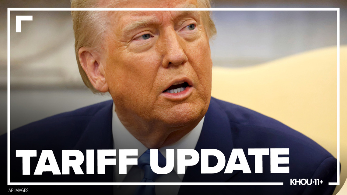 Trump says Canada and Mexico tariffs are 'going forward' and 'moving along very rapidly' | khou.com