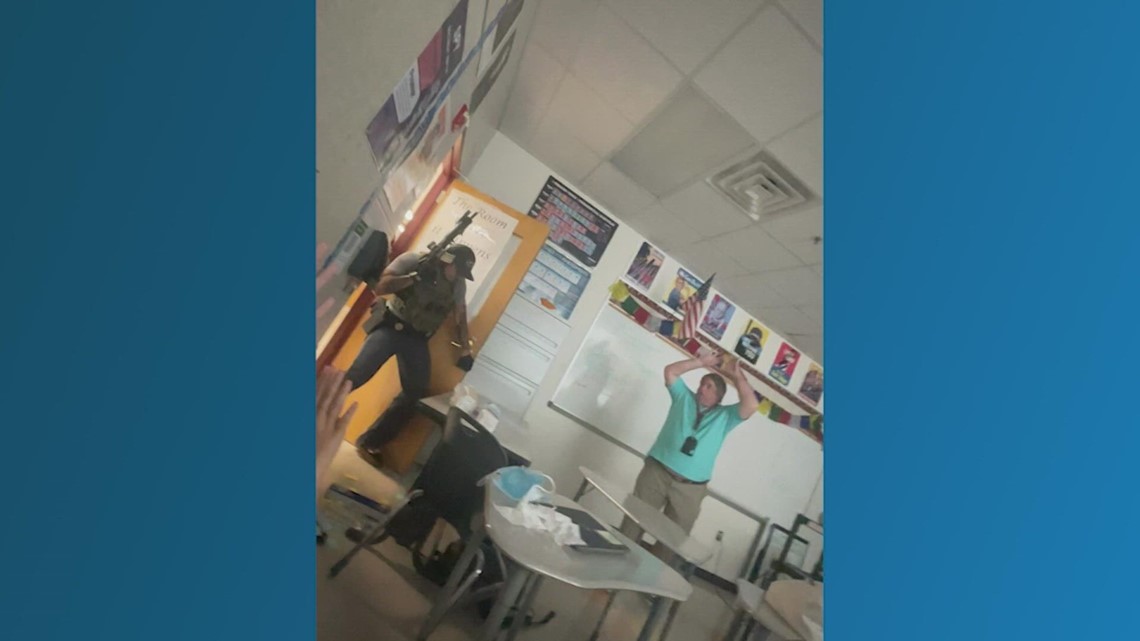 New video from Heights High School shooting hoax shows police response ...