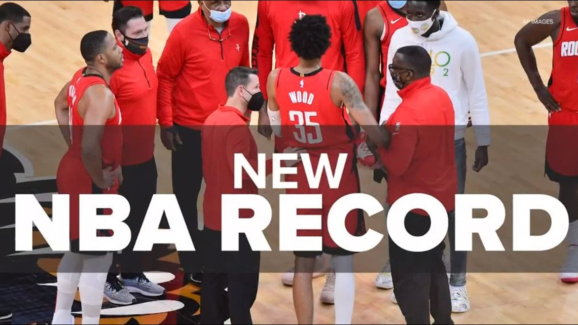 Rockets set NBA record by playing 30 players in 2020-21 season | khou.com