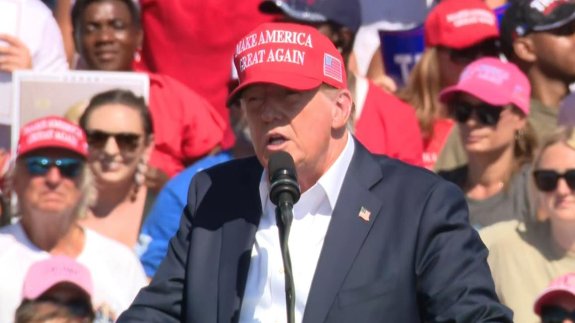 Former President Trump doesn't think President Biden will drop out of ...