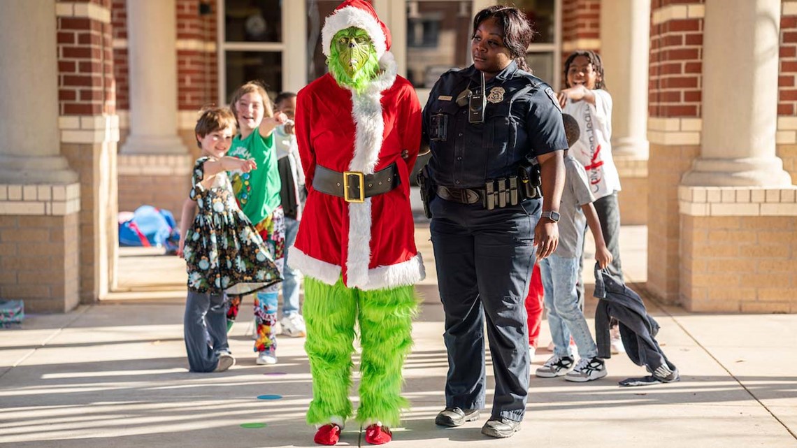 Photos: Grinch arrested near Houston by Spring ISD police | khou.com