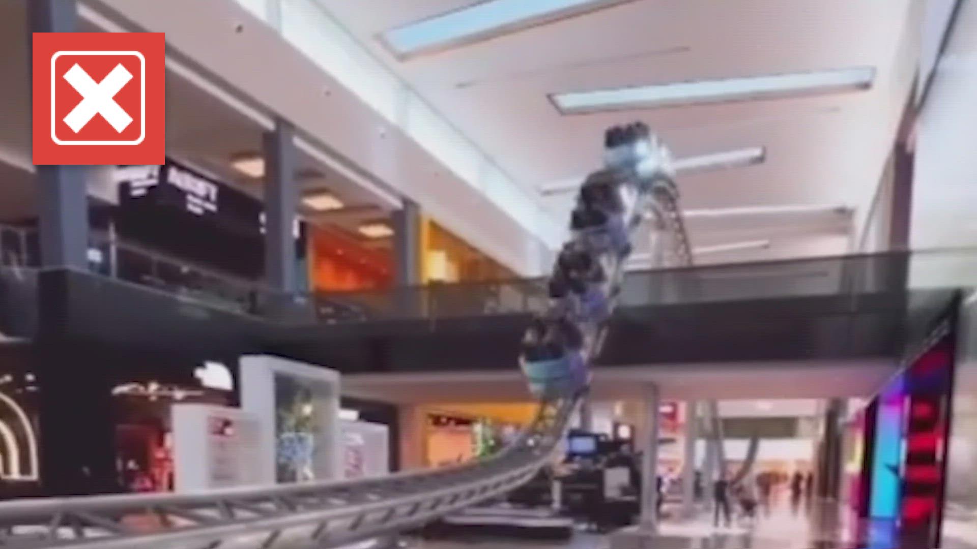 There is not a roller coaster in the Galleria mall | khou.com