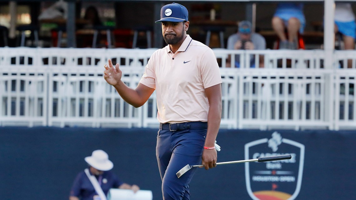 Tony Finau shares lead in Houston Open | khou.com