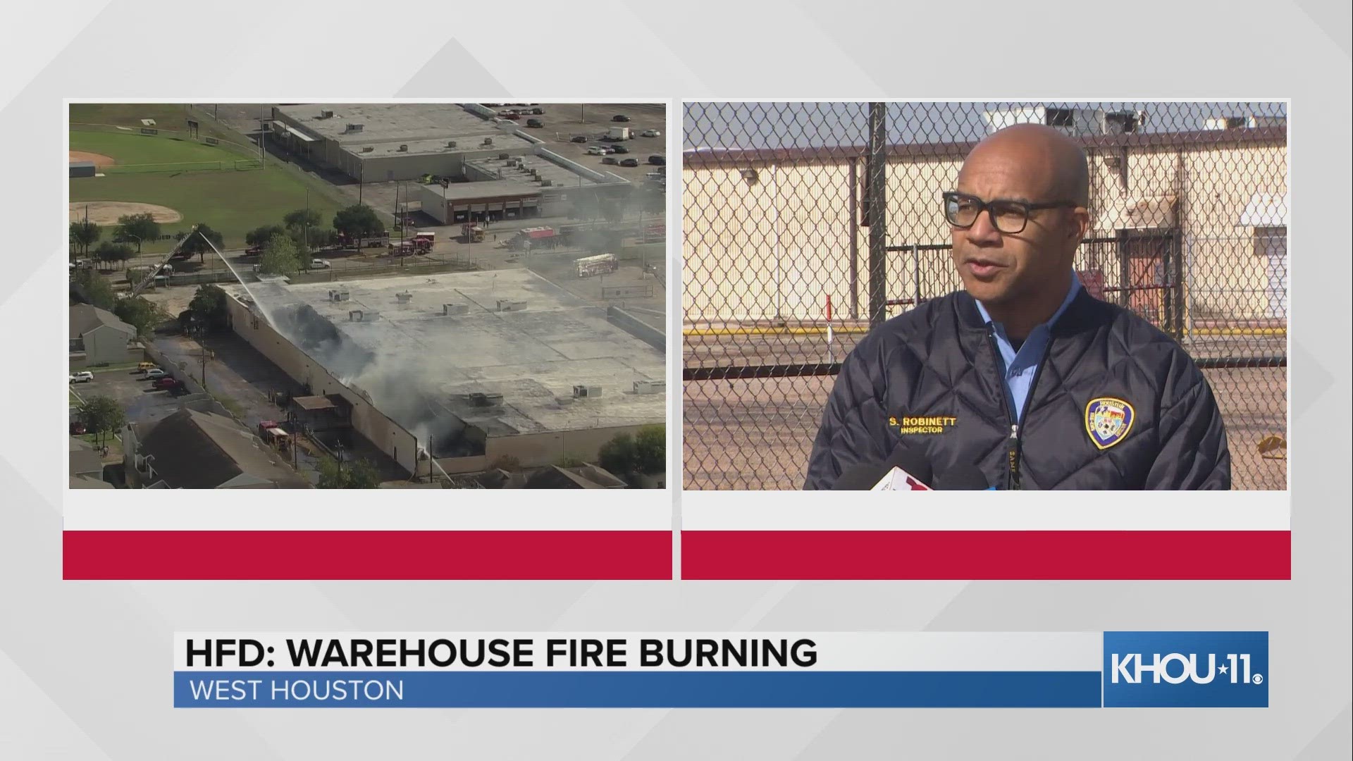Houston fire: Warehouse on Bellaire burning, according to HFD | khou.com
