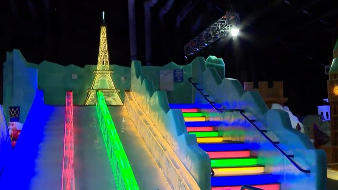 ICE LAND opens at Moody Gardens with 2M pounds of ice sculptures | khou.com