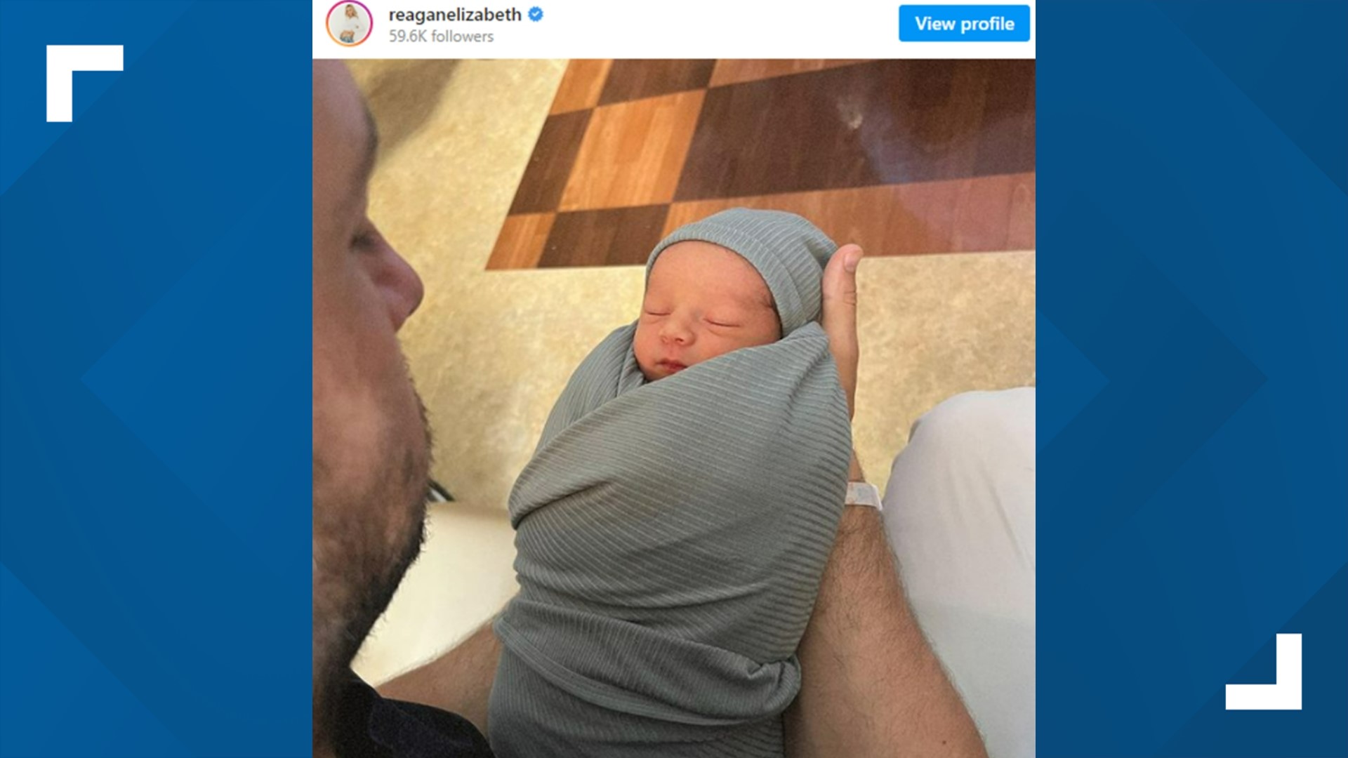 Reagan Bregman shares adorable photo of Alex holding baby Knox | khou.com