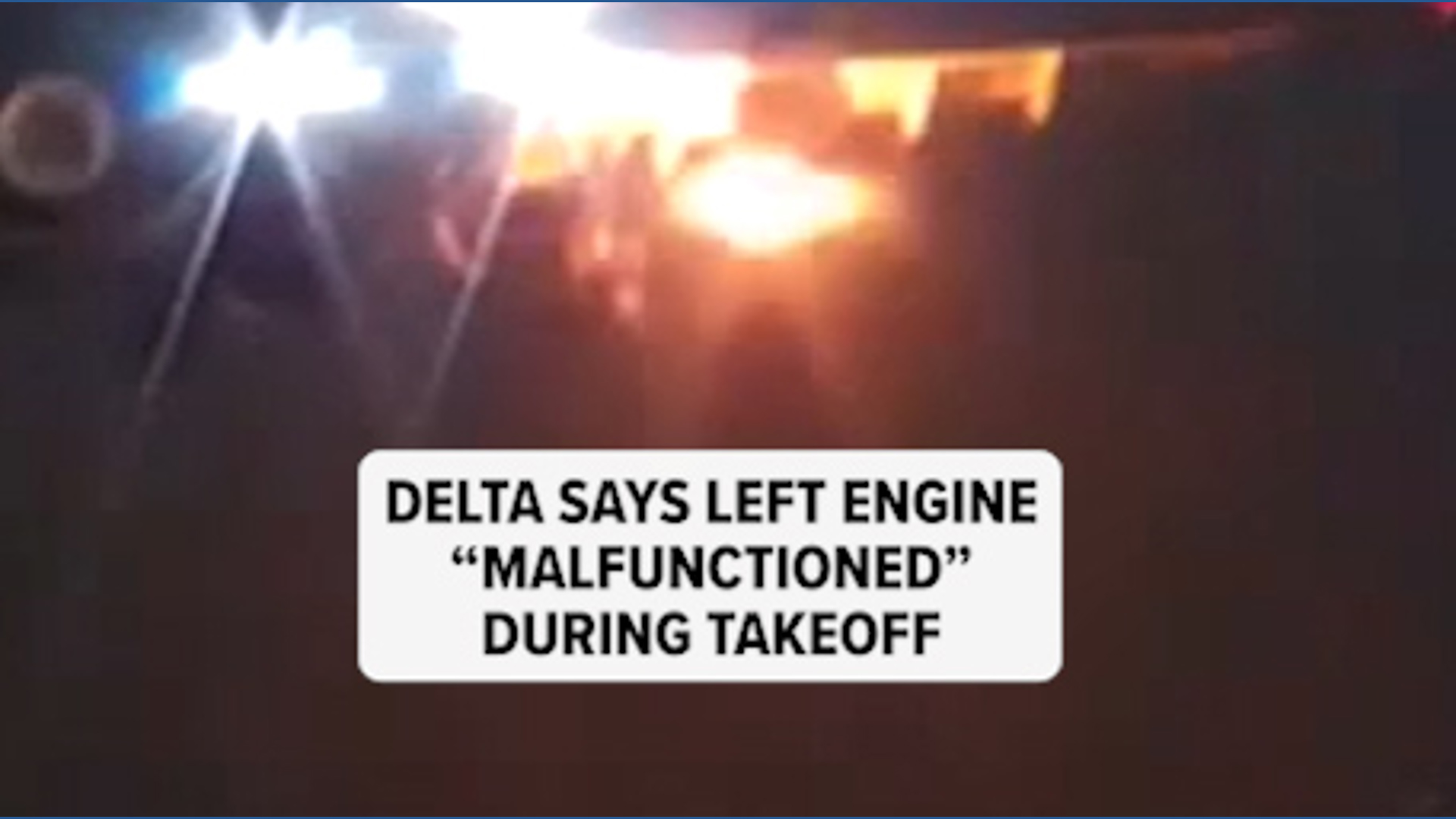 Delta flight forced to make emergency landing after engine catches fire ...