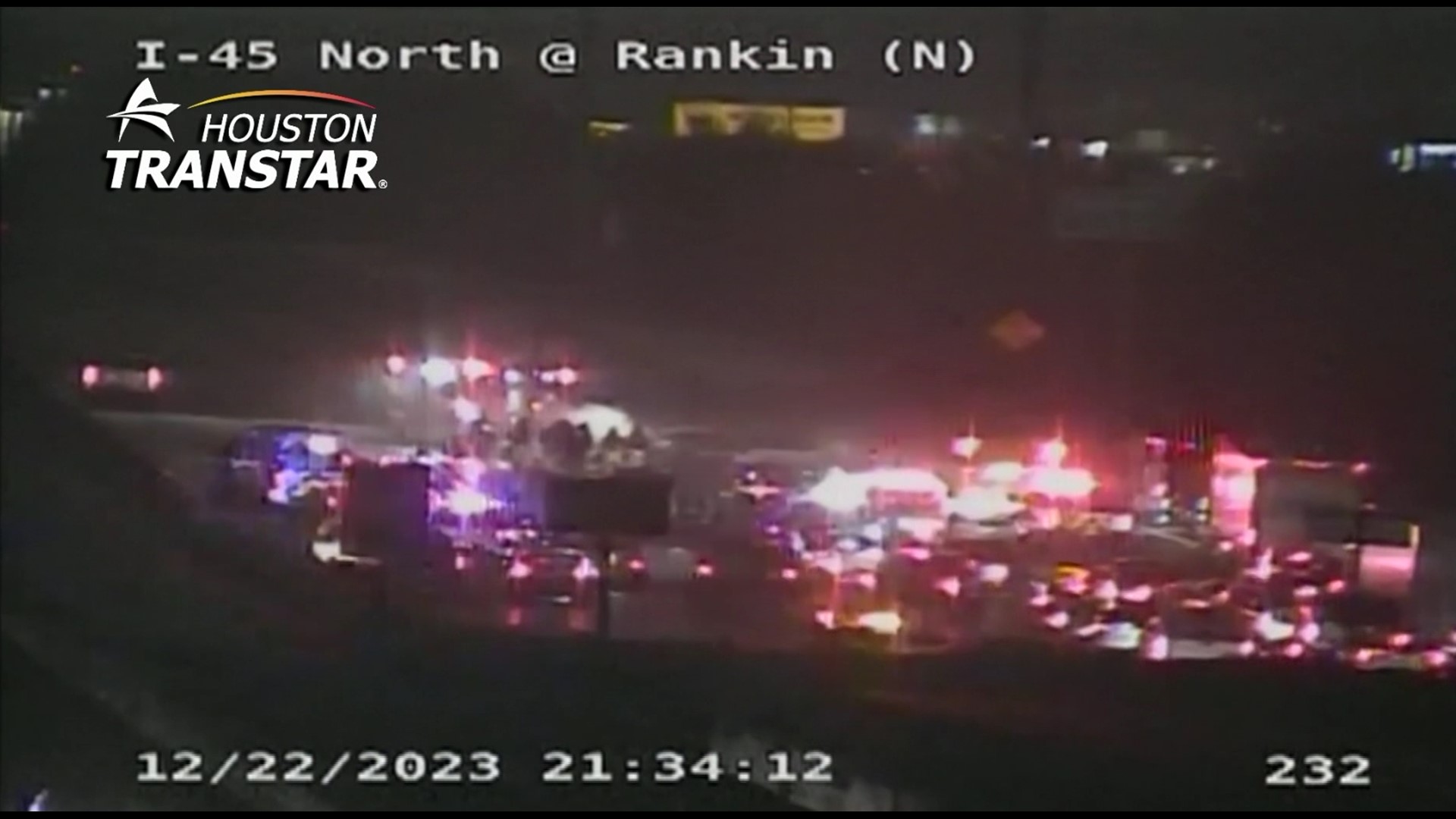 Deadly crash, vehicle fire on I-45N/North Freeway at Airtex | khou.com