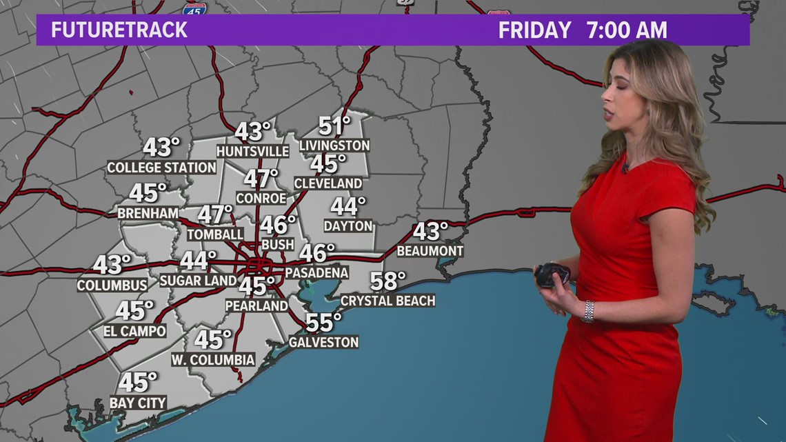 Houston forecast: Another cool night ahead; Friday a sunny, breezy ...