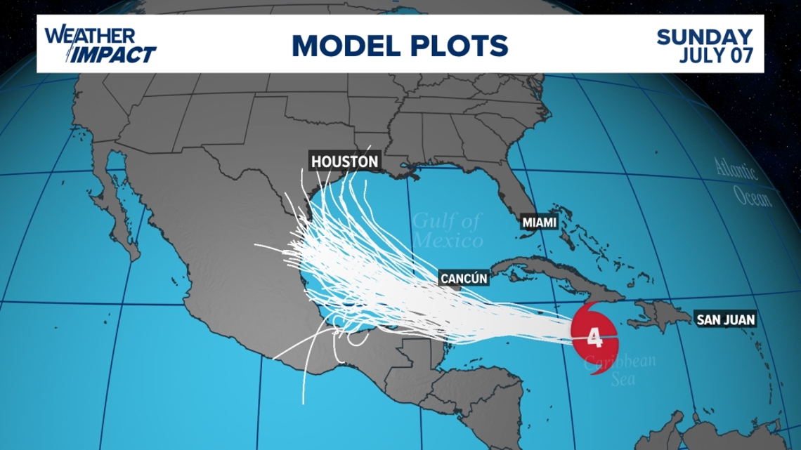 Hurricane Beryl track uncertain as it moves toward Mexico, Texas | khou.com