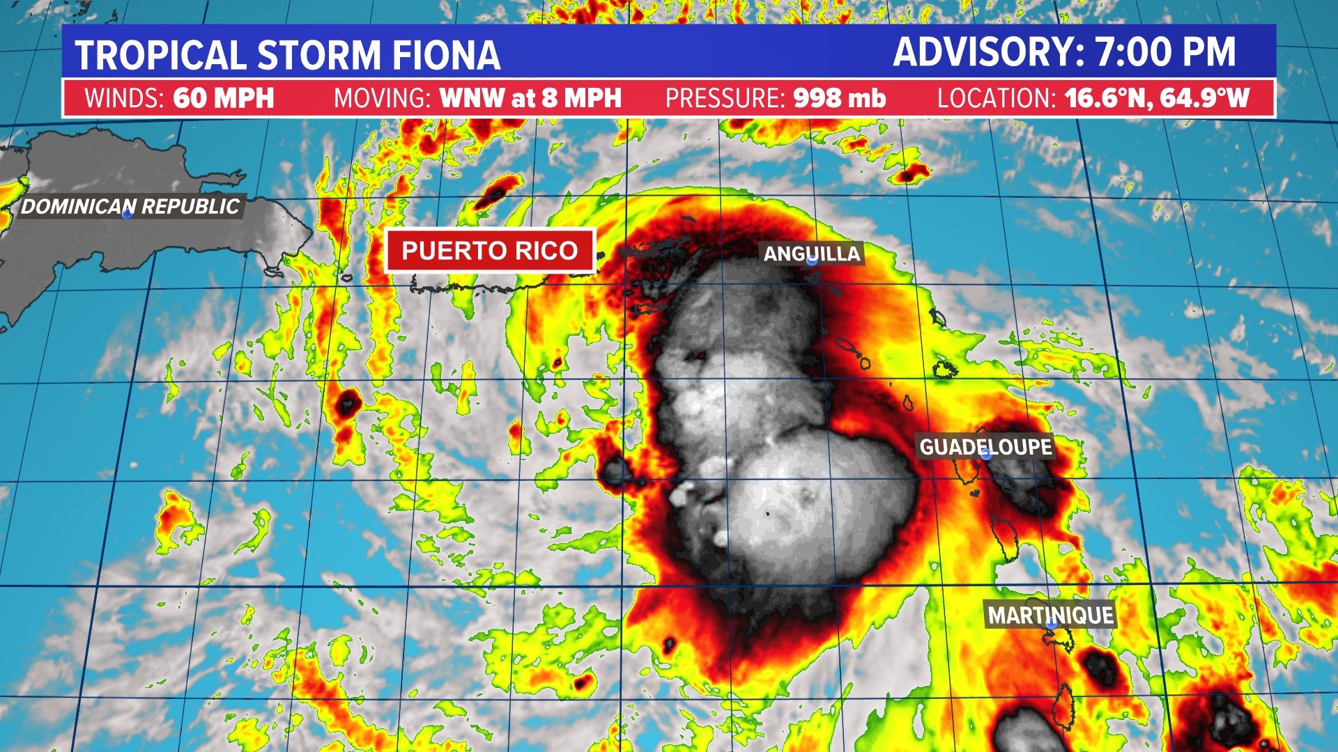 Tropical Storm Fiona update: Atlantic storm moving to the west | khou.com