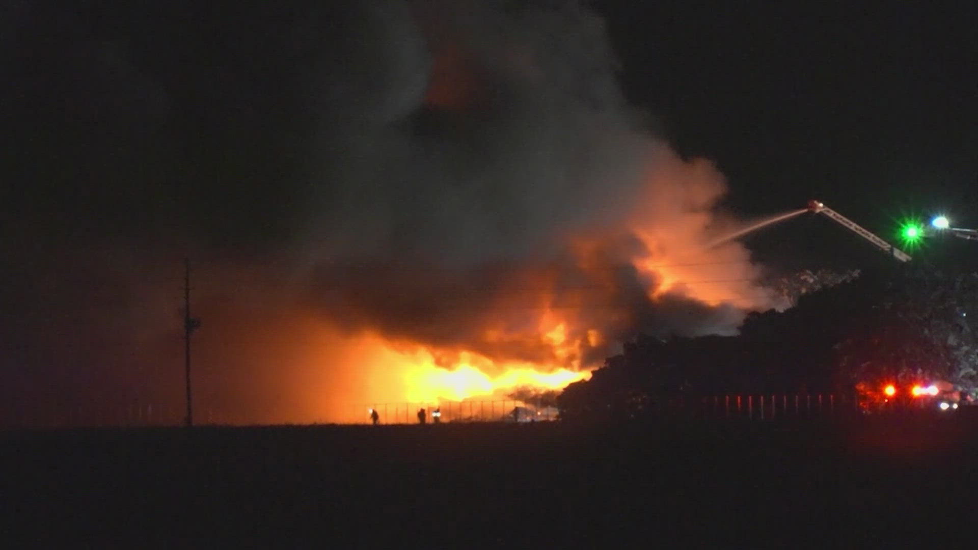 Shelter-in-place remains as a massive fire is burning near the Dayton ...