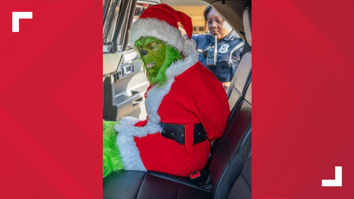 Photos: Grinch arrested near Houston by Spring ISD police | khou.com