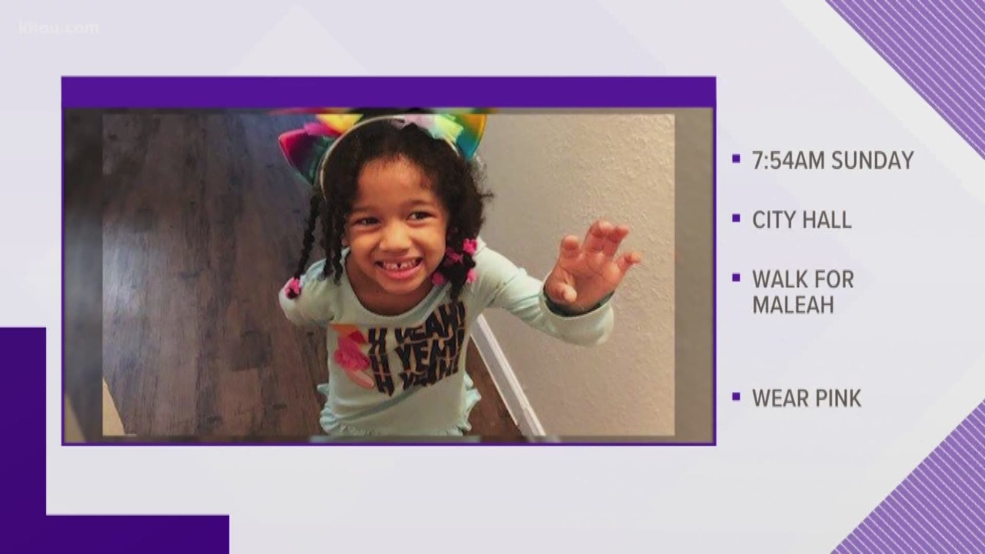 Community events to be held in honor of Maleah Davis | khou.com