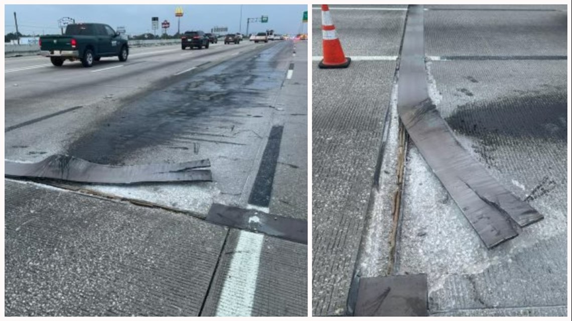 Road hazard, rollover causing problem on North Freeway | khou.com