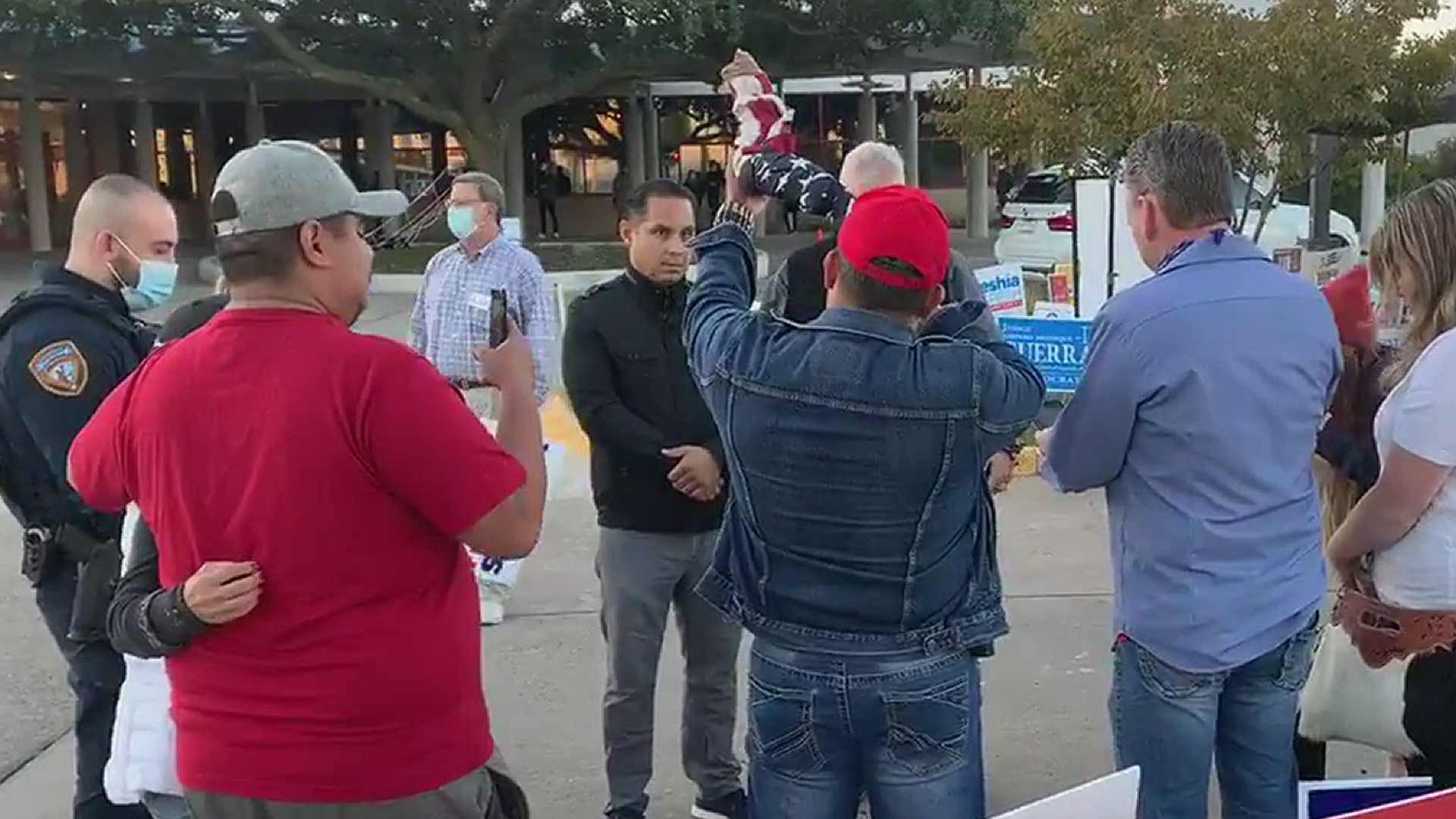 Blast of the horn and a prayer: Election Day polls are open in Houston ...