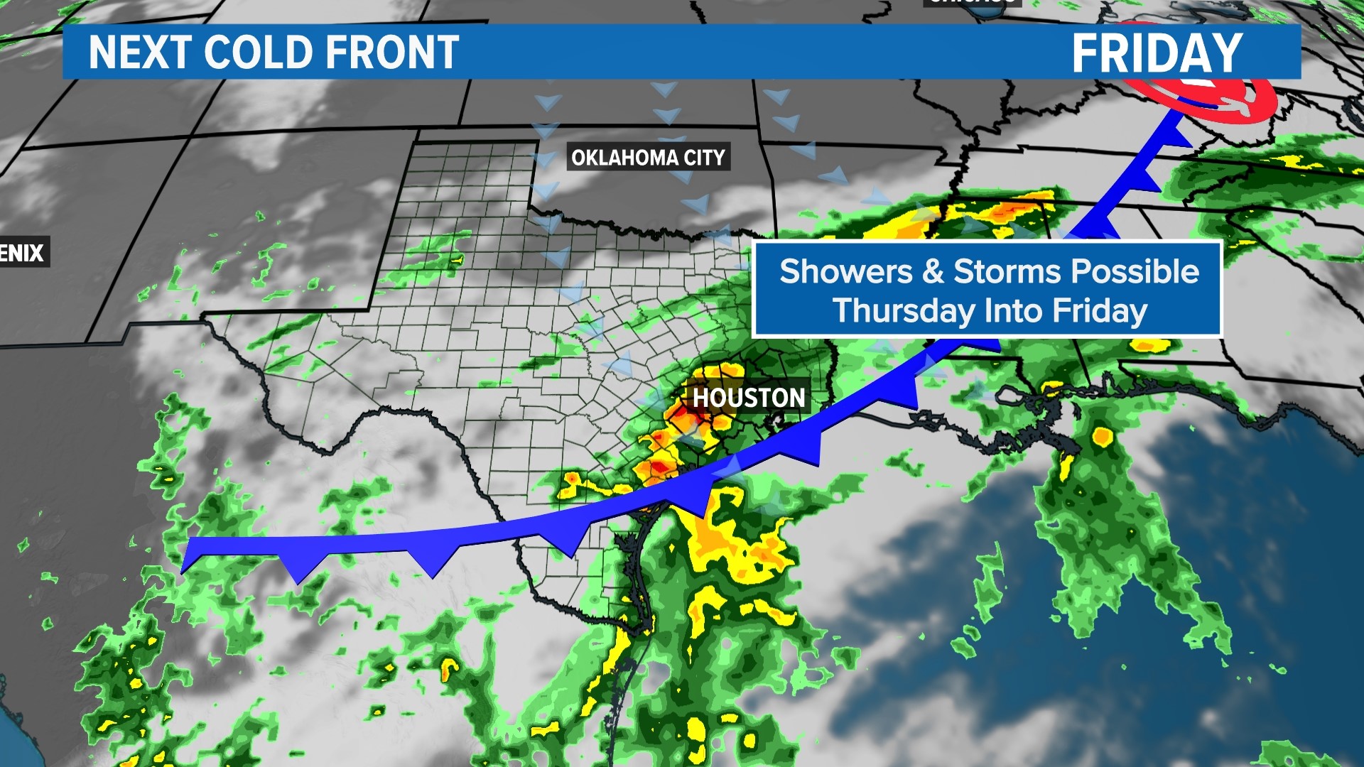 Houston, Texas weather: Cold front timeline | khou.com