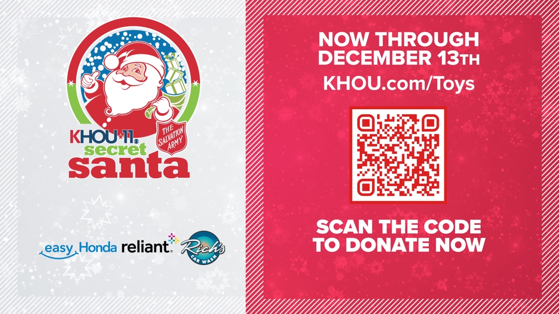 KHOU 11 teams up with Salvation Army for Secret Santa Toy Drive | khou.com