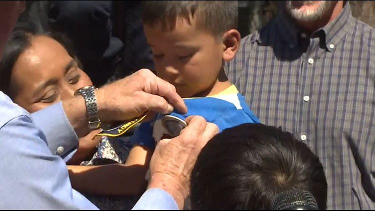 Christopher Ramirez: Texas boy who survived in woods given badge | khou.com