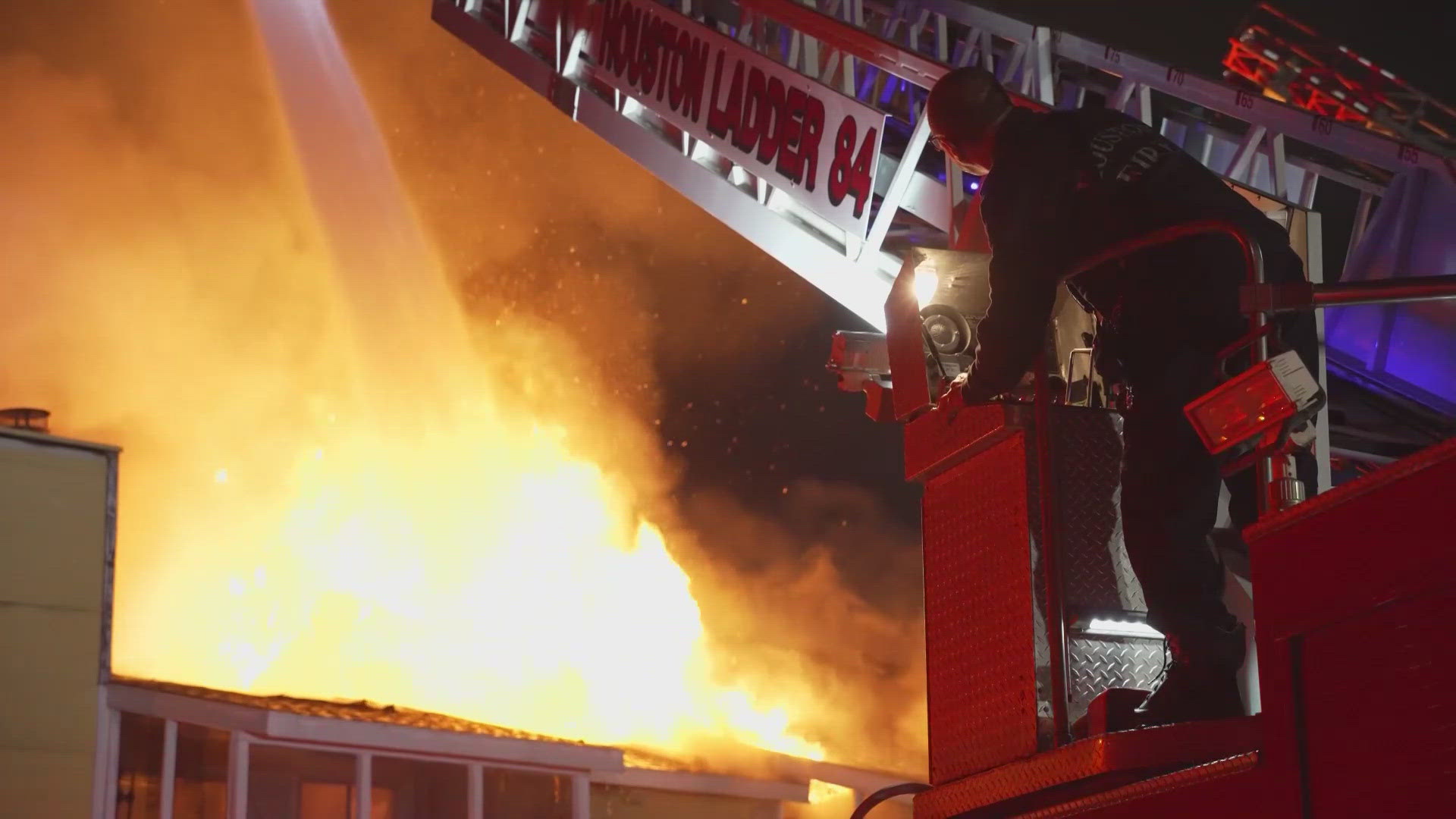 Crews battle overnight apartment fire in north Houston near Bush ...