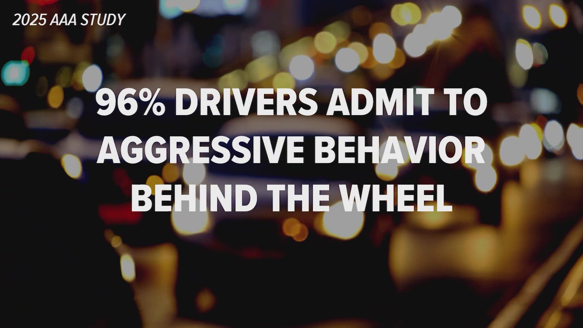 AAA study: 96% of drivers admit to aggressive driving | khou.com