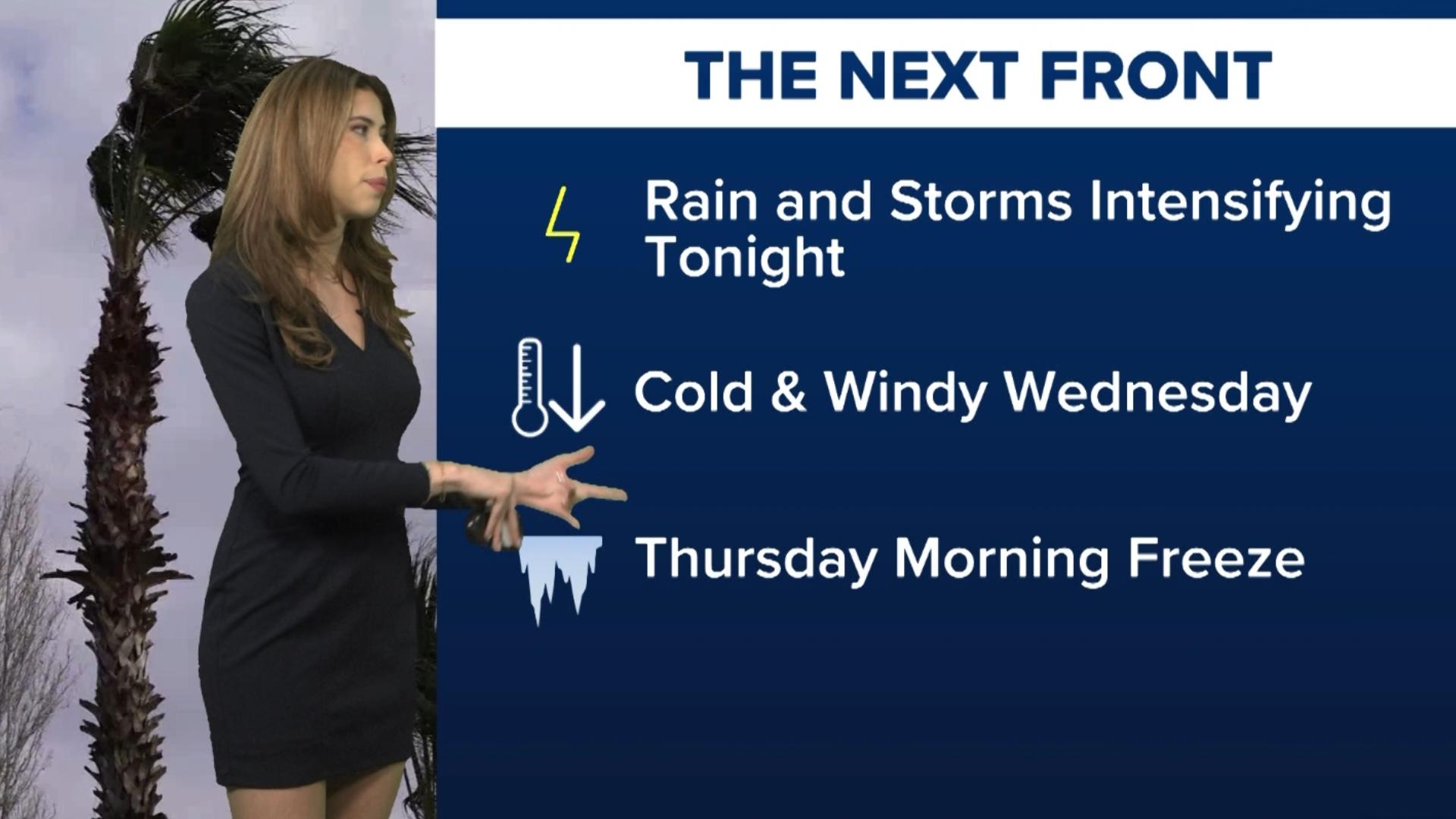 KHOU 11+ Weather Impact: Incoming front will bring showers, bitter cold ...