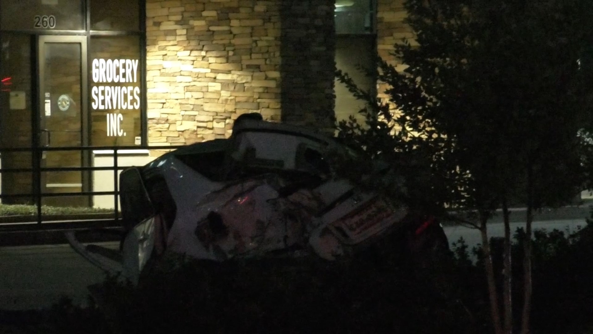 Raw video: 2 teens ejected from crash after car split in half along ...