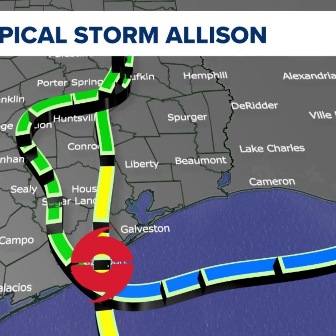 When did Tropical Storm Allison hit Houston? | Path, landfall, rainfall ...