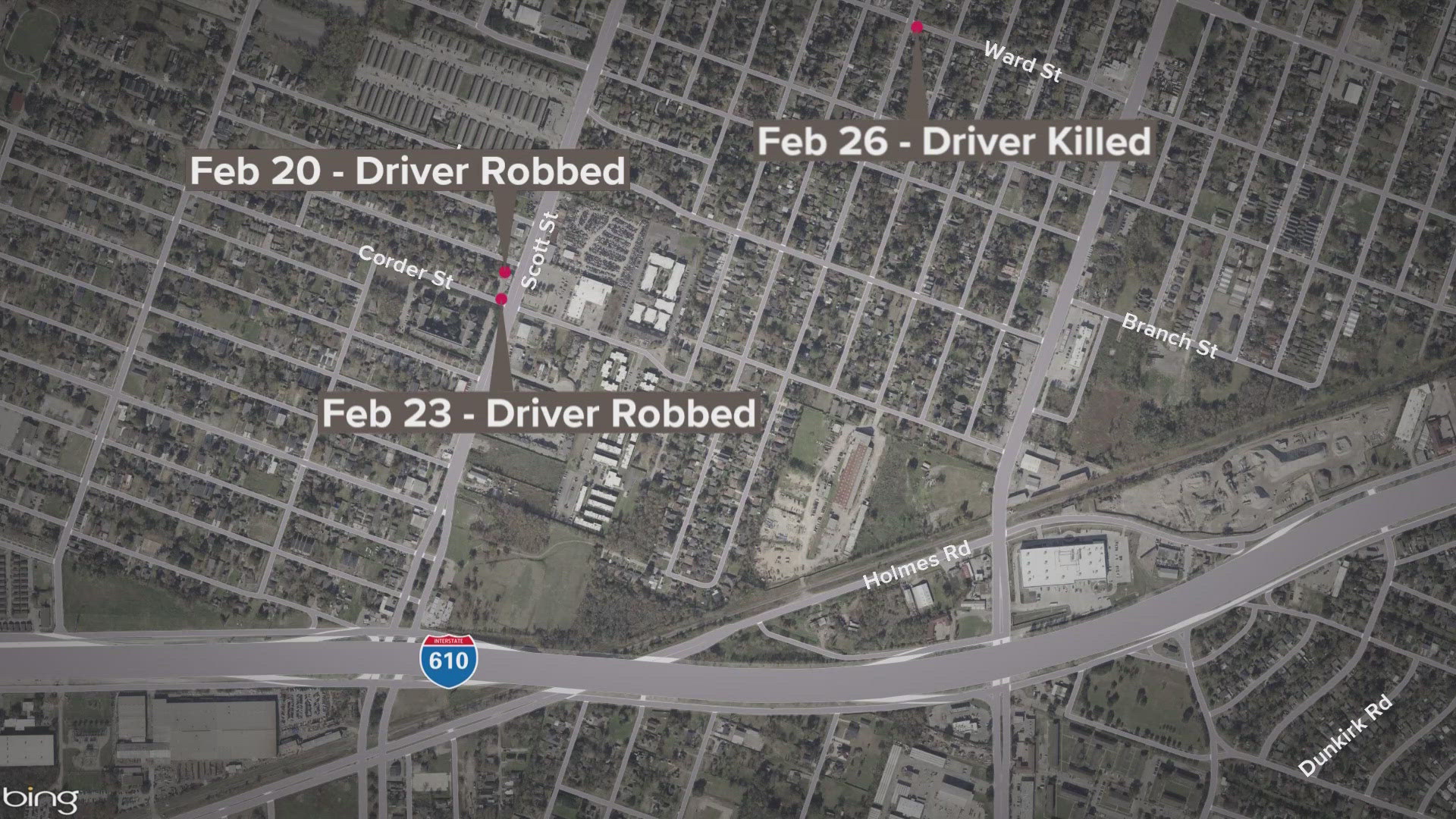 Rideshare driver killed in ambush attack on Ward Street | khou.com