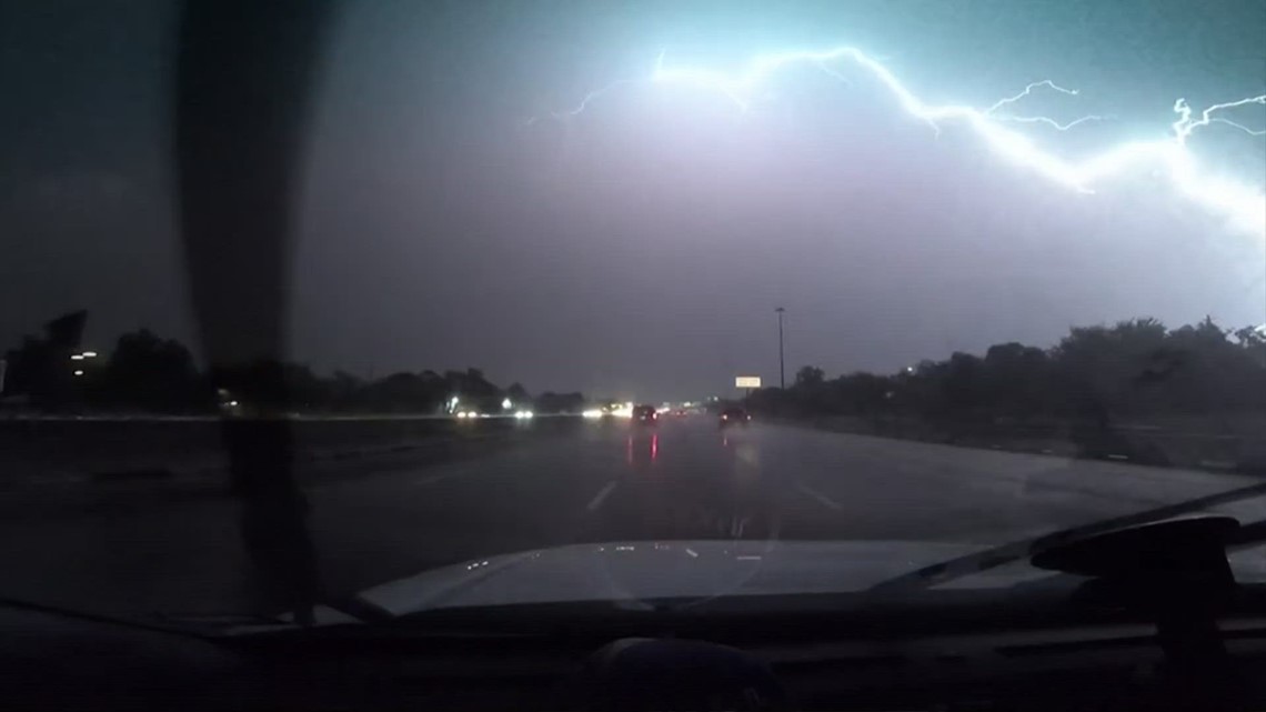 Lightning brightens the Houston skies during Wednesday's storms | khou.com