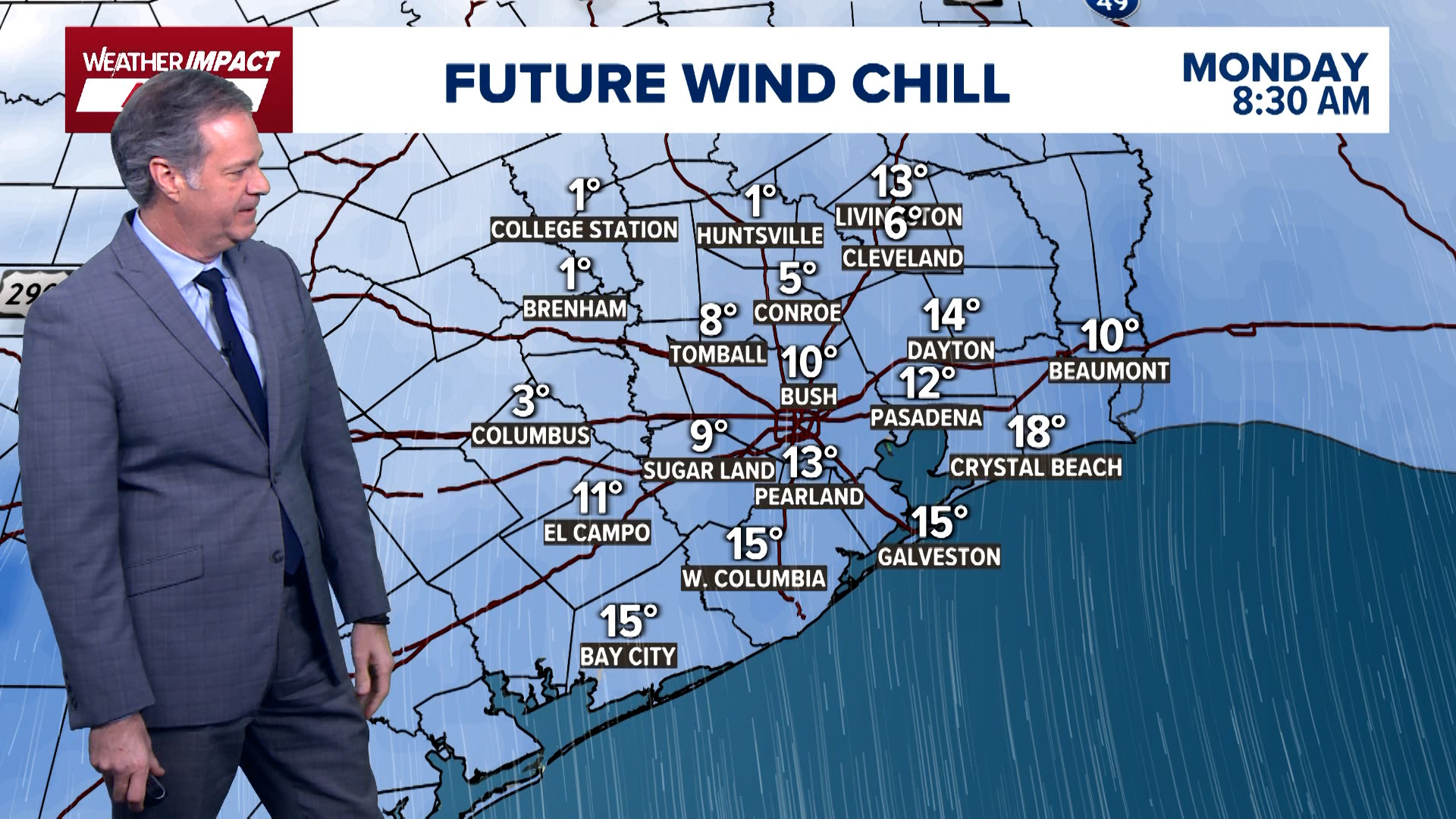 Weather Impact Alert update: Hard freeze expected overnight | khou.com
