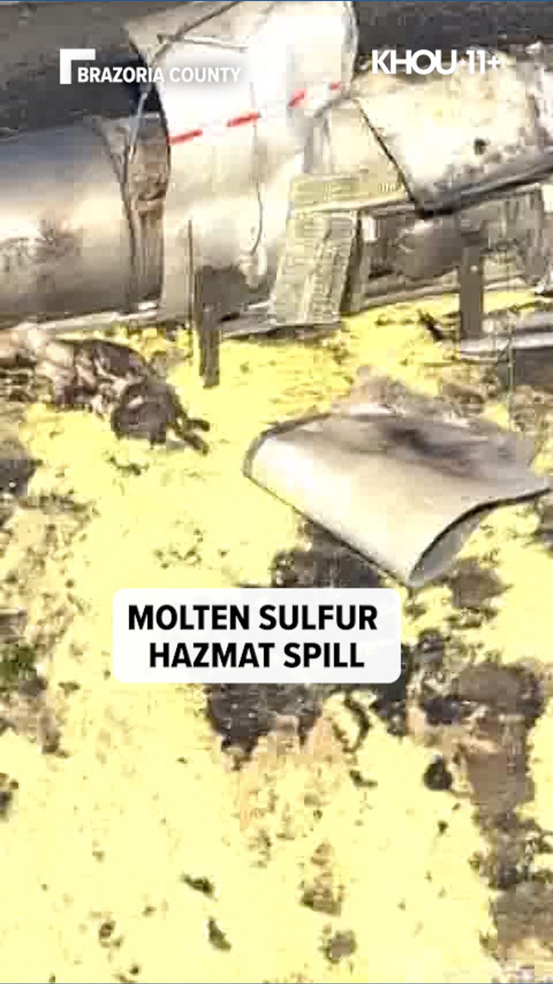 1,200 gallons of molten sulfur spill in Brazoria County after tanker ...