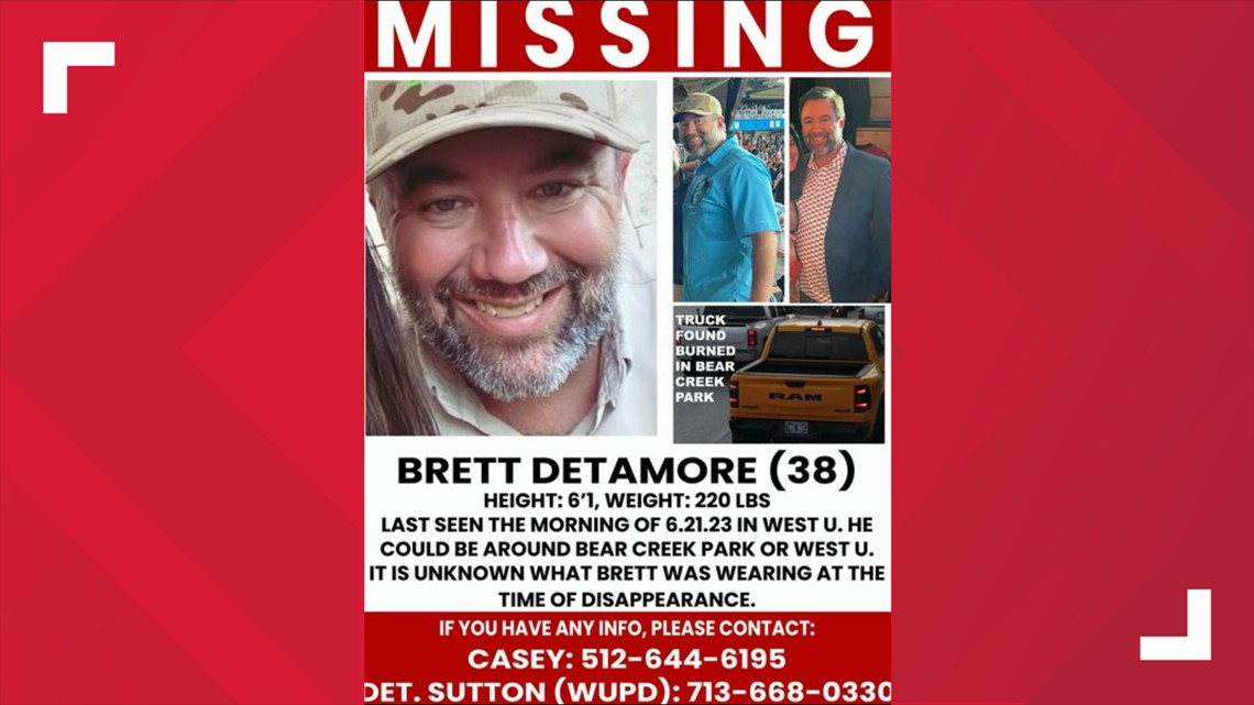 Missing man: Have you seen Brett Detamore? | Houston, Texas news | khou.com
