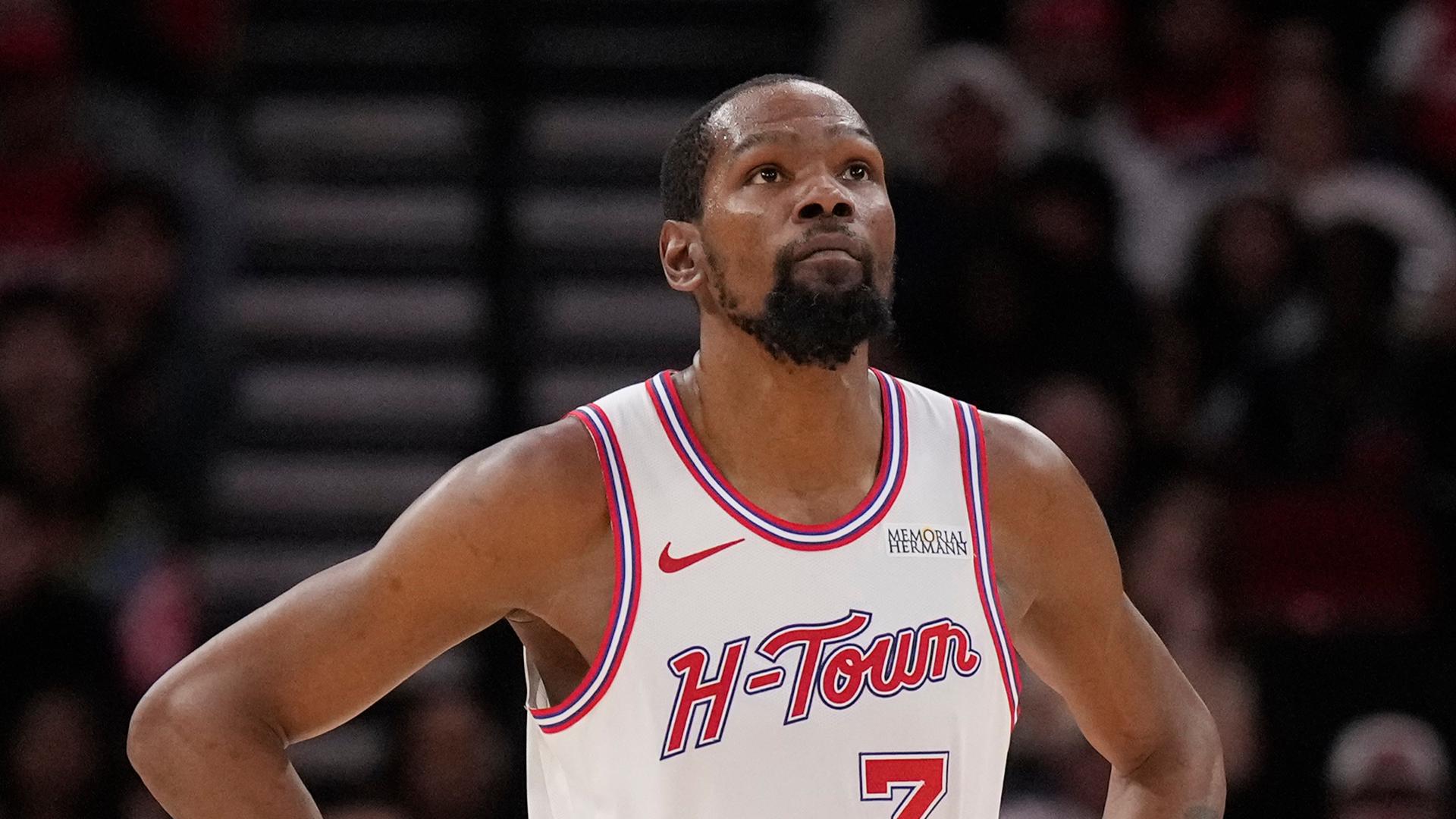 Kevin Durant misses the Houston Rockets' playoff opener vs Lakers with ...