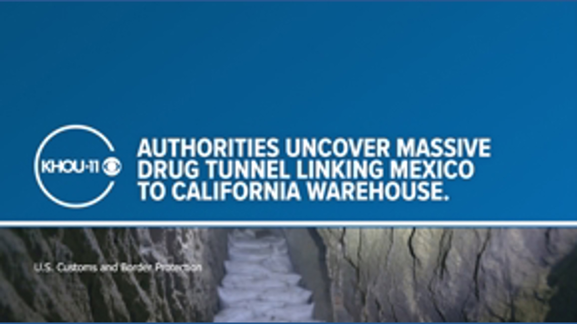 Authorities uncover massive drug tunnel linking Mexico to California ...