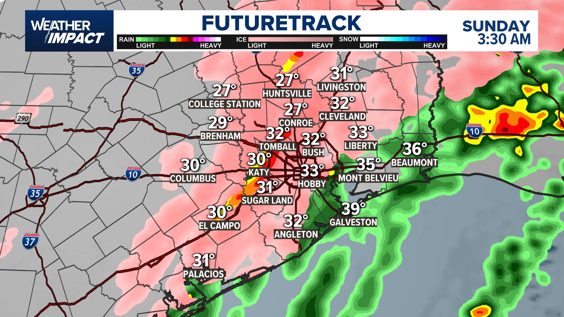 UPDATED: How much ice could the Houston area see from the winter storm ...