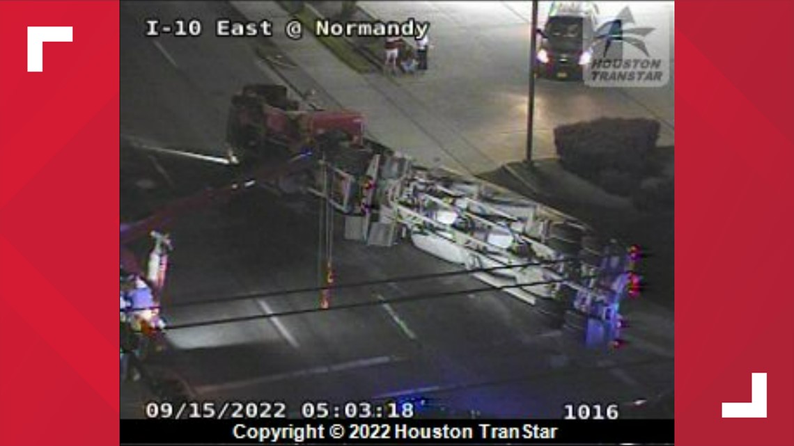 Houston traffic: Big rig crash along I-10 East Freeway | khou.com