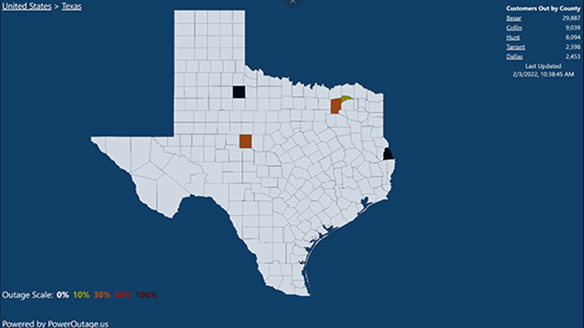 Texas power outages: Interactive map shows outages | khou.com