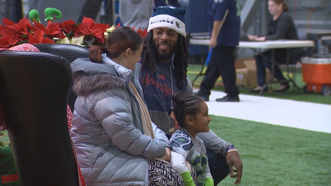 Richard Sherman, fiancée adopt 38 families for Christmas | khou.com