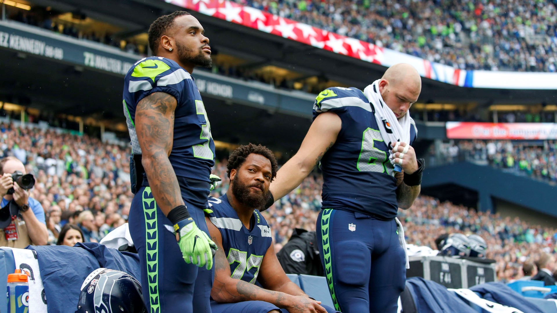 Michael Bennett says he'll continue to sit during national anthem ...
