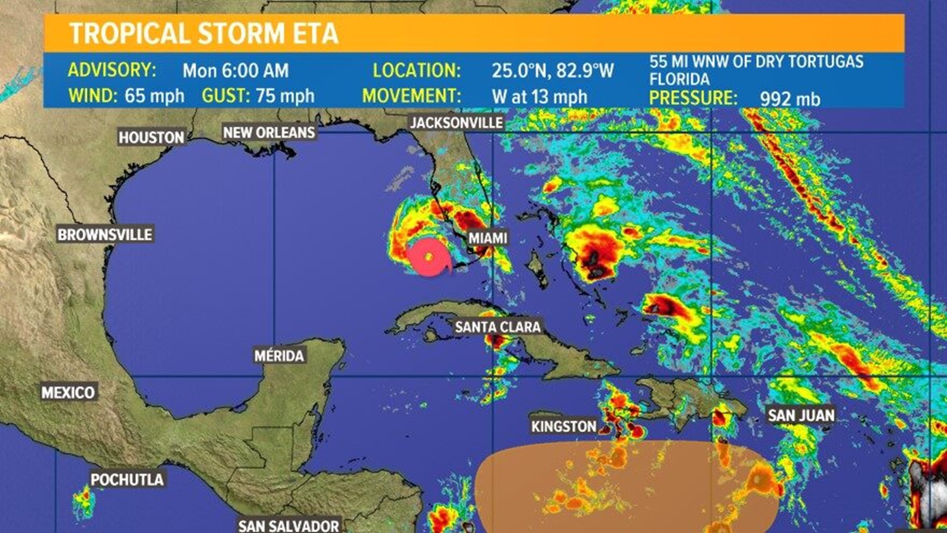 Tropical Storm Eta update: Track, models and satellite | khou.com