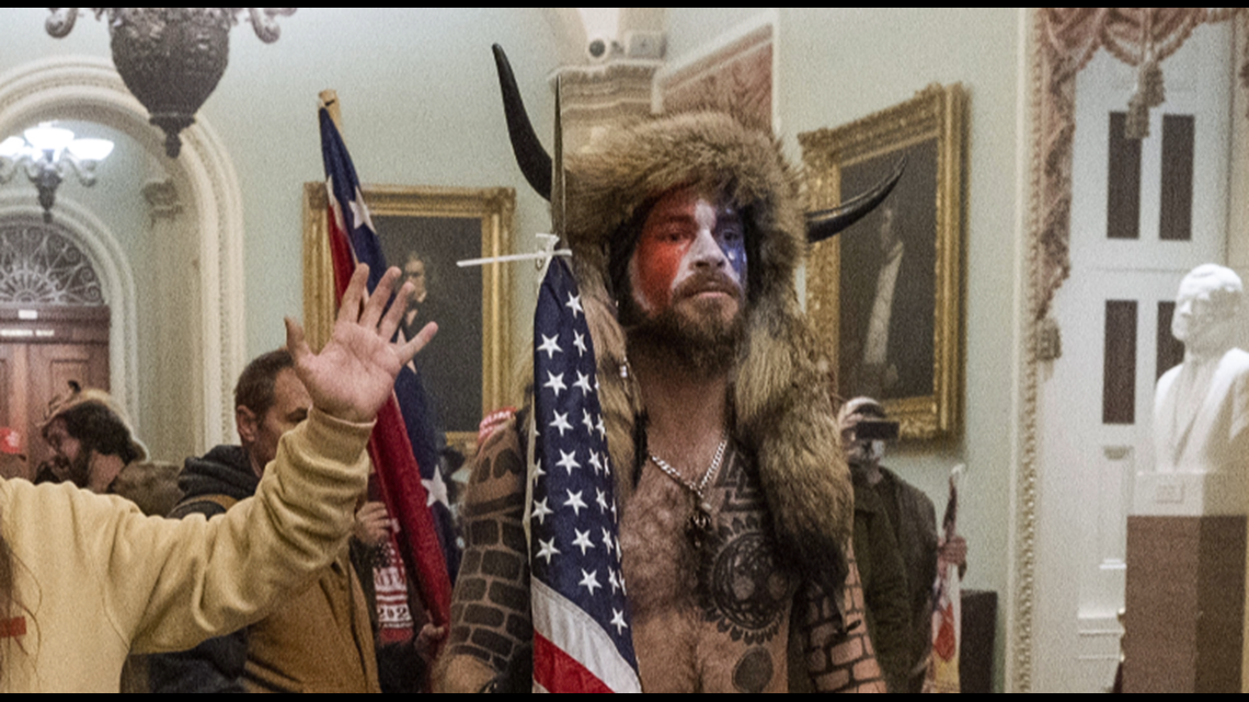 Who is Jake Angeli? So-called 'Q Shaman' among Capitol rioters | khou.com