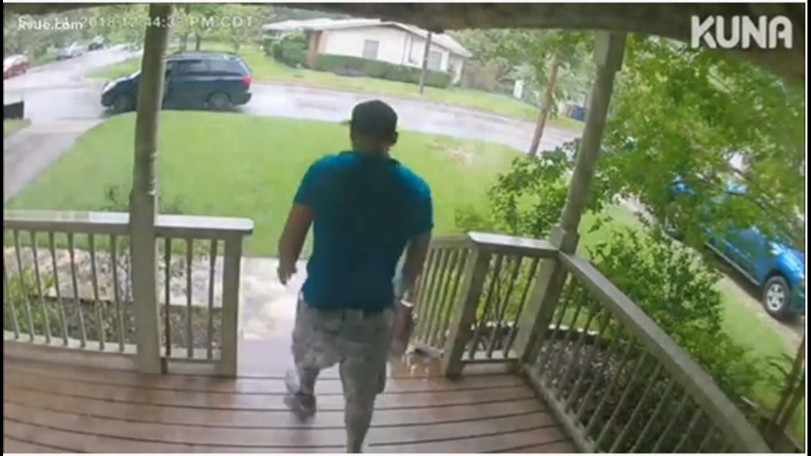 Doorbell cameras capture thief stealing packages in Austin neighborhood ...
